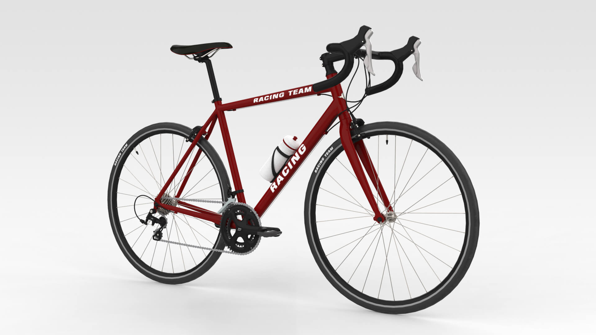 Racing Bicycle - Red 3D Model by Trish