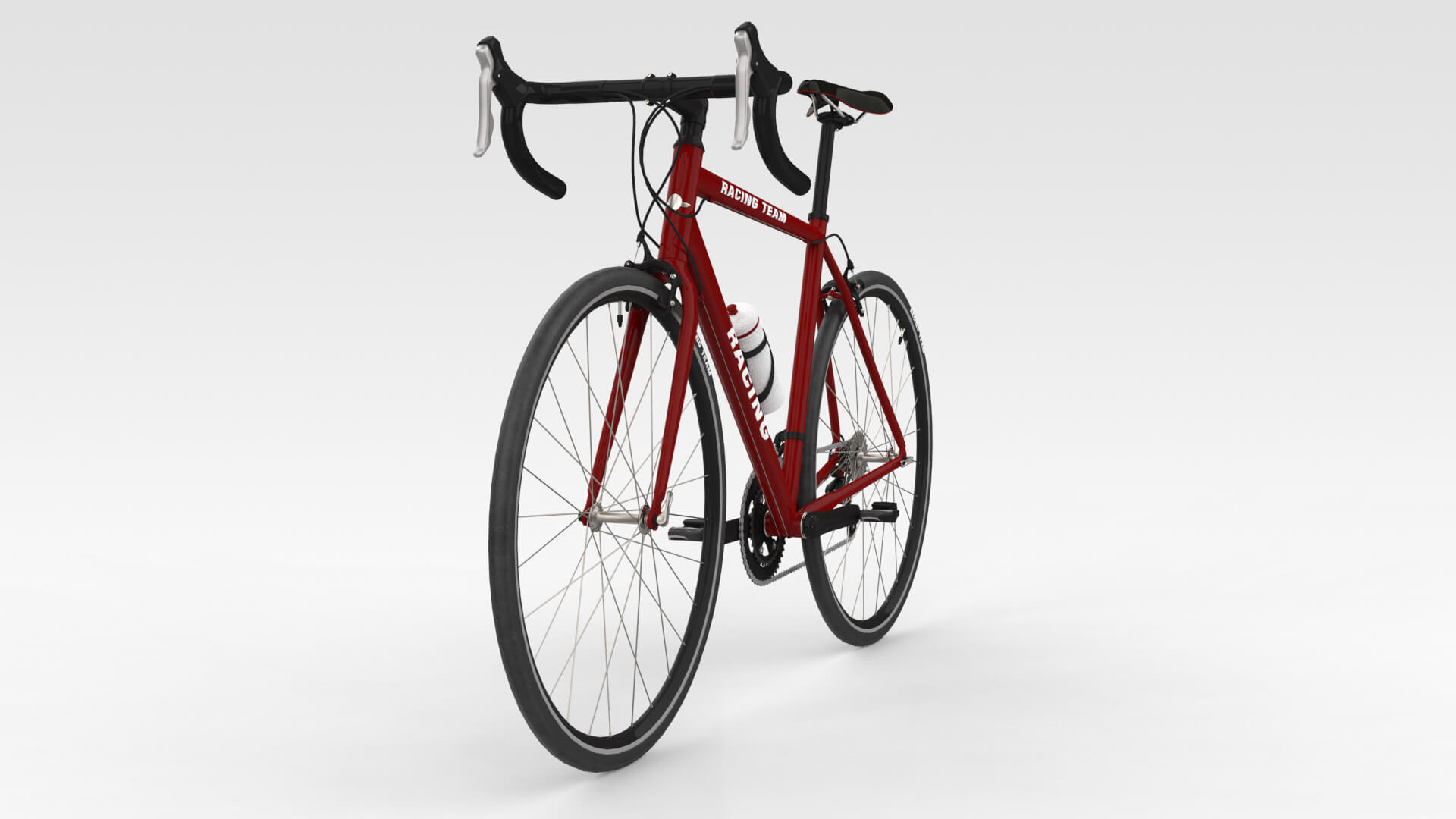 Racing Bicycle - Red 3D Model by Trish