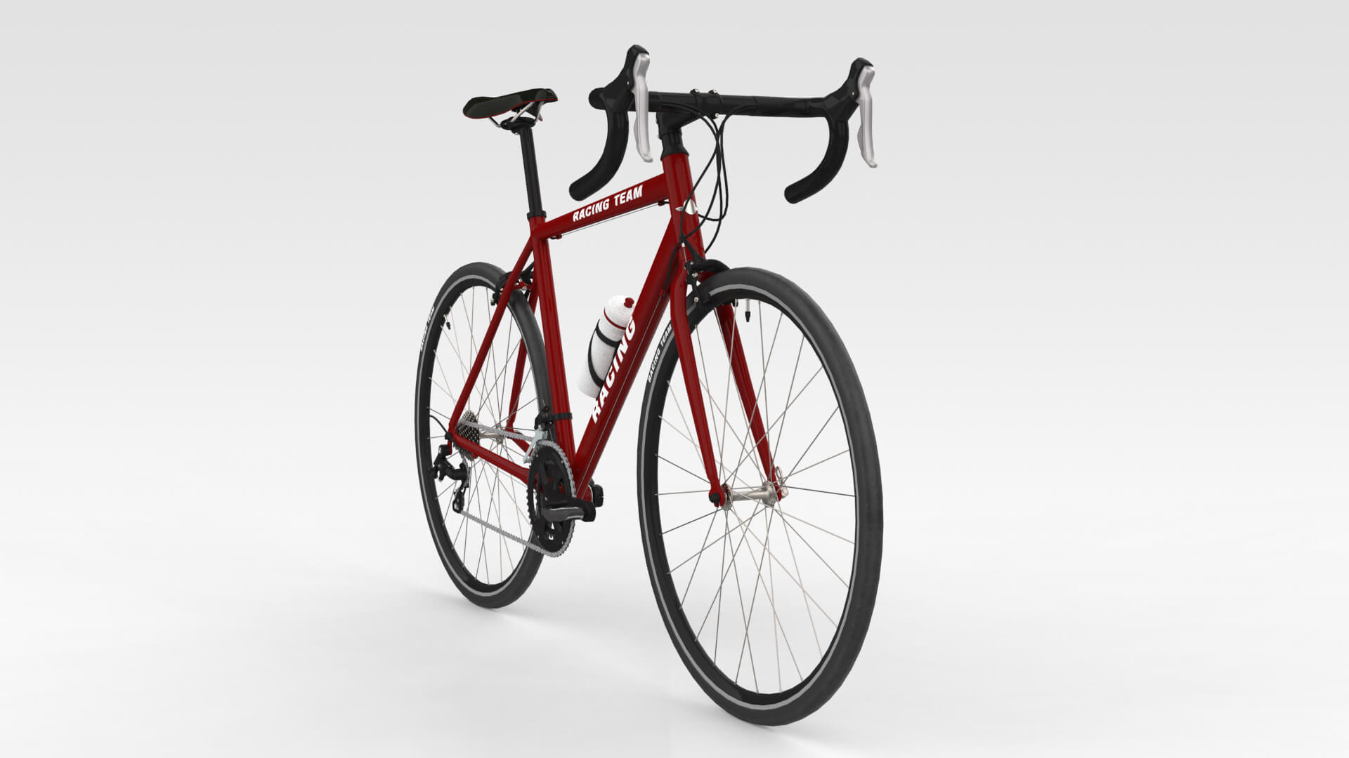 Racing Bicycle - Red 3D Model by Trish