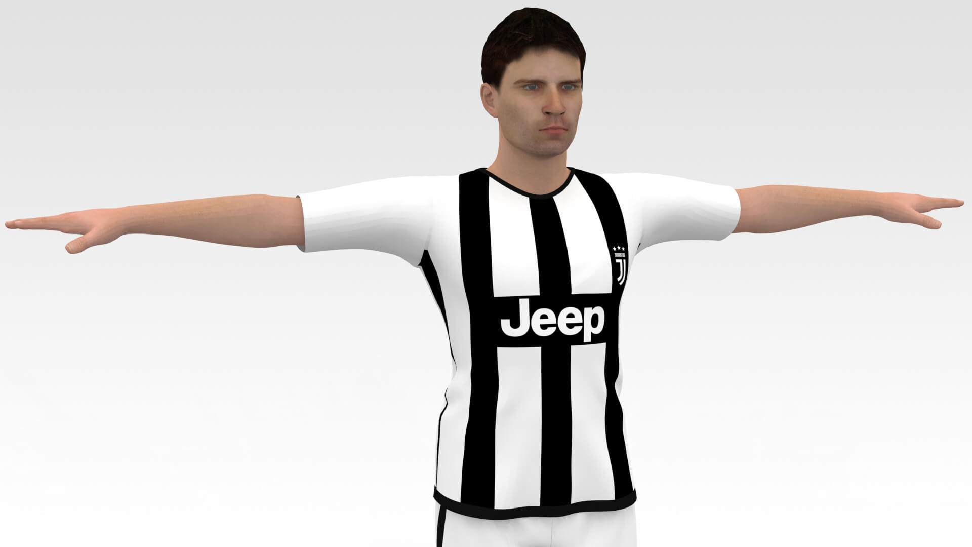 Soccer Player Juventus - 3D Model by Trish