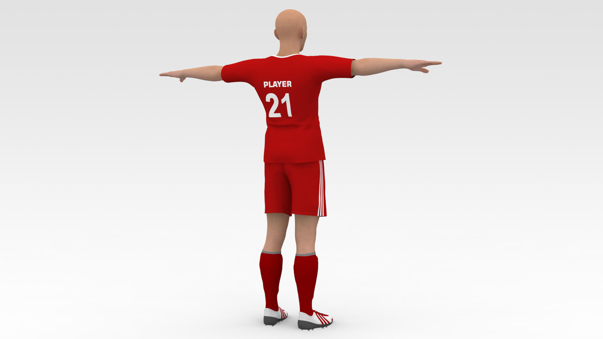 Soccer Player Liverpool - 3D Model by Trish