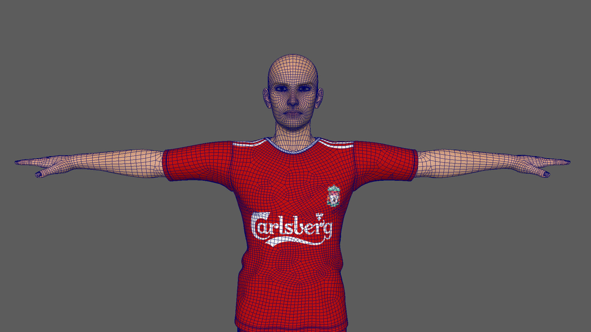Soccer Player Liverpool - 3D Model by Trish