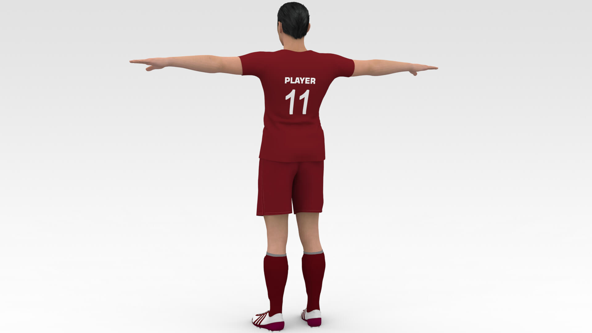 Soccer Player Liverpool - 3D Model by Trish