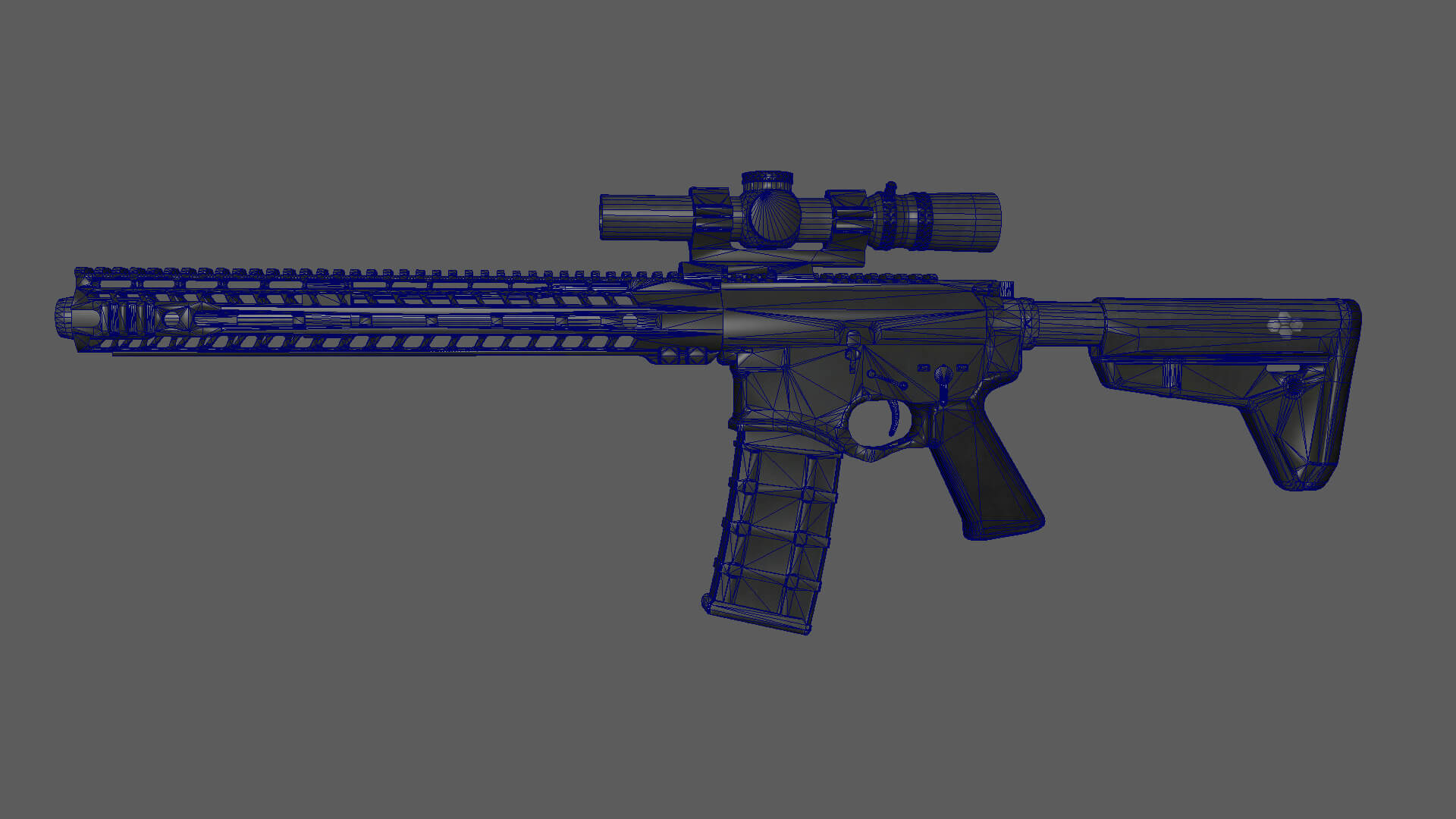 Tactical Rifle - 3D Model by Trish