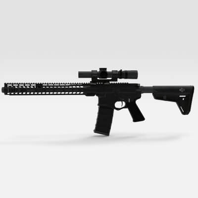 Tactical Rifle - 3D Model by Trish