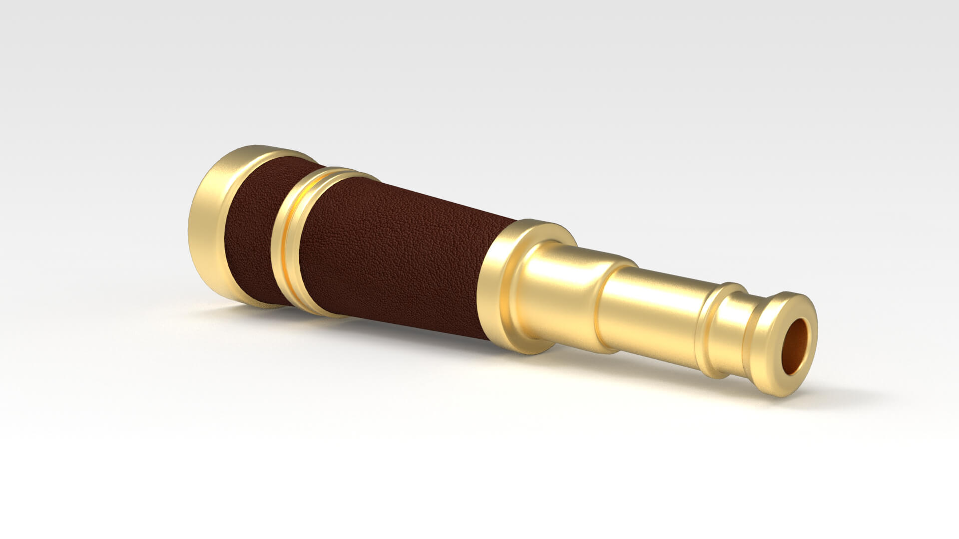 Antique Telescope - 3D Model by Trish