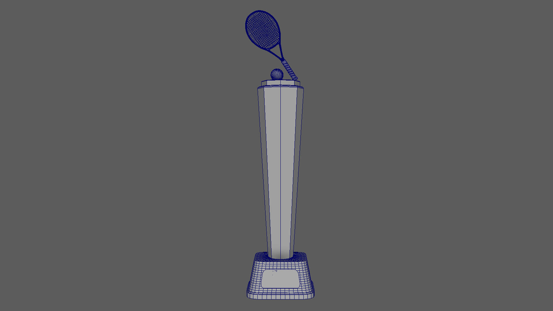 Tennis Champion Trophy - 3D Model by Trish