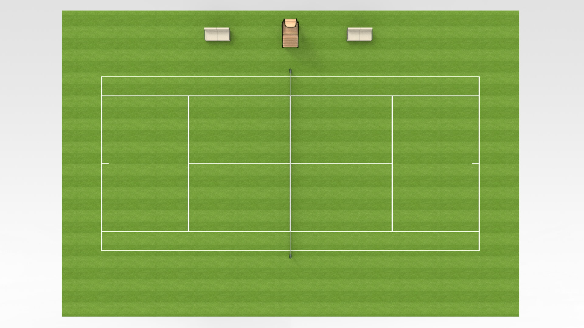 Tennis Court - Playground 3D Model by Trish