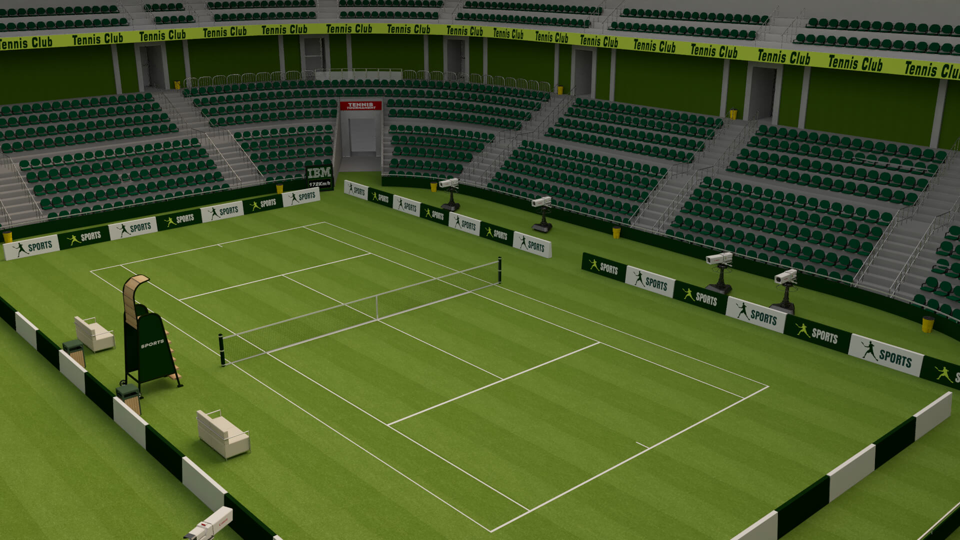 Tennis Stadium - 3D Model by Trish