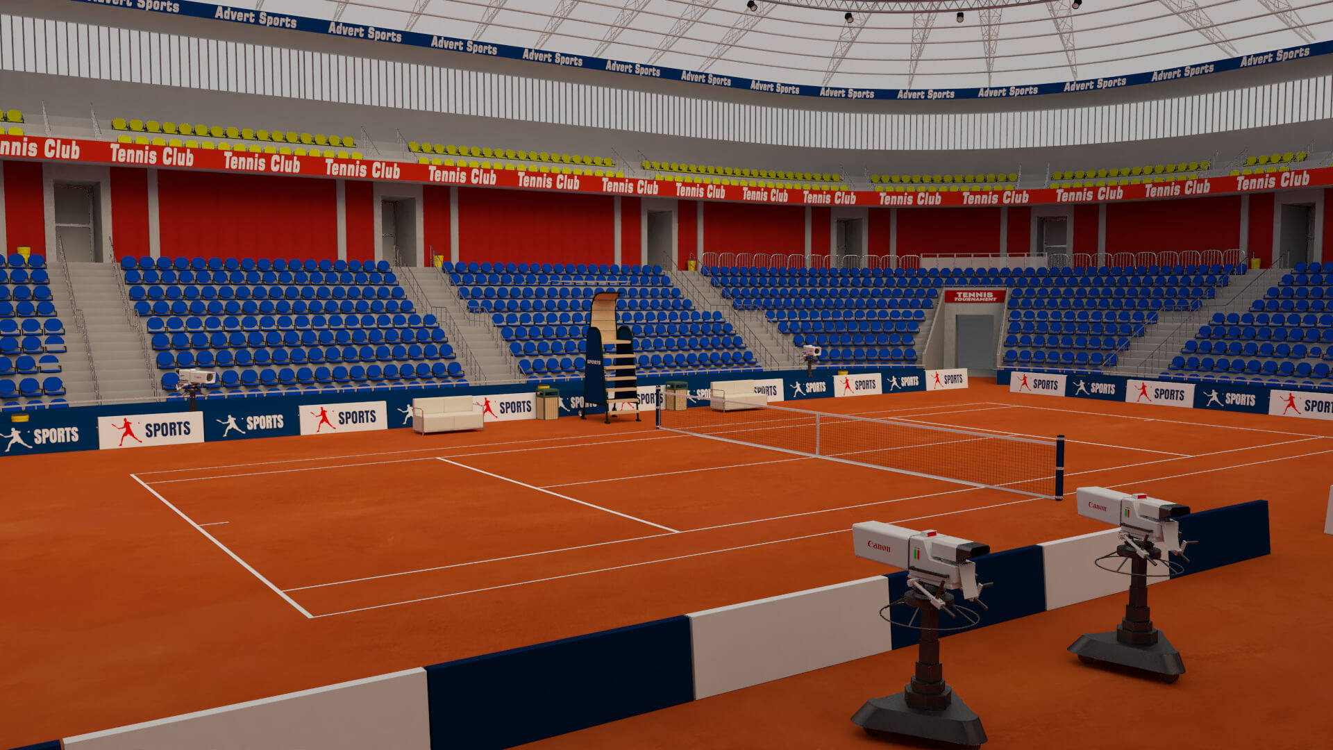 Tennis Stadium - 3D Model by Trish