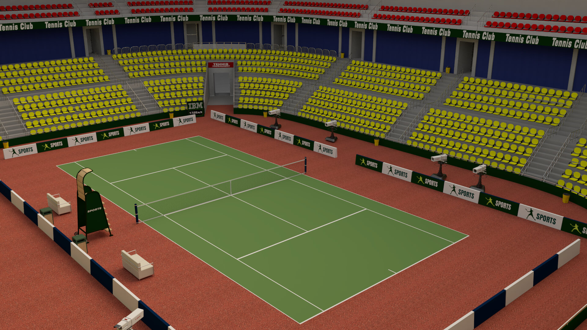 Tennis Stadium - 3D Model by Trish
