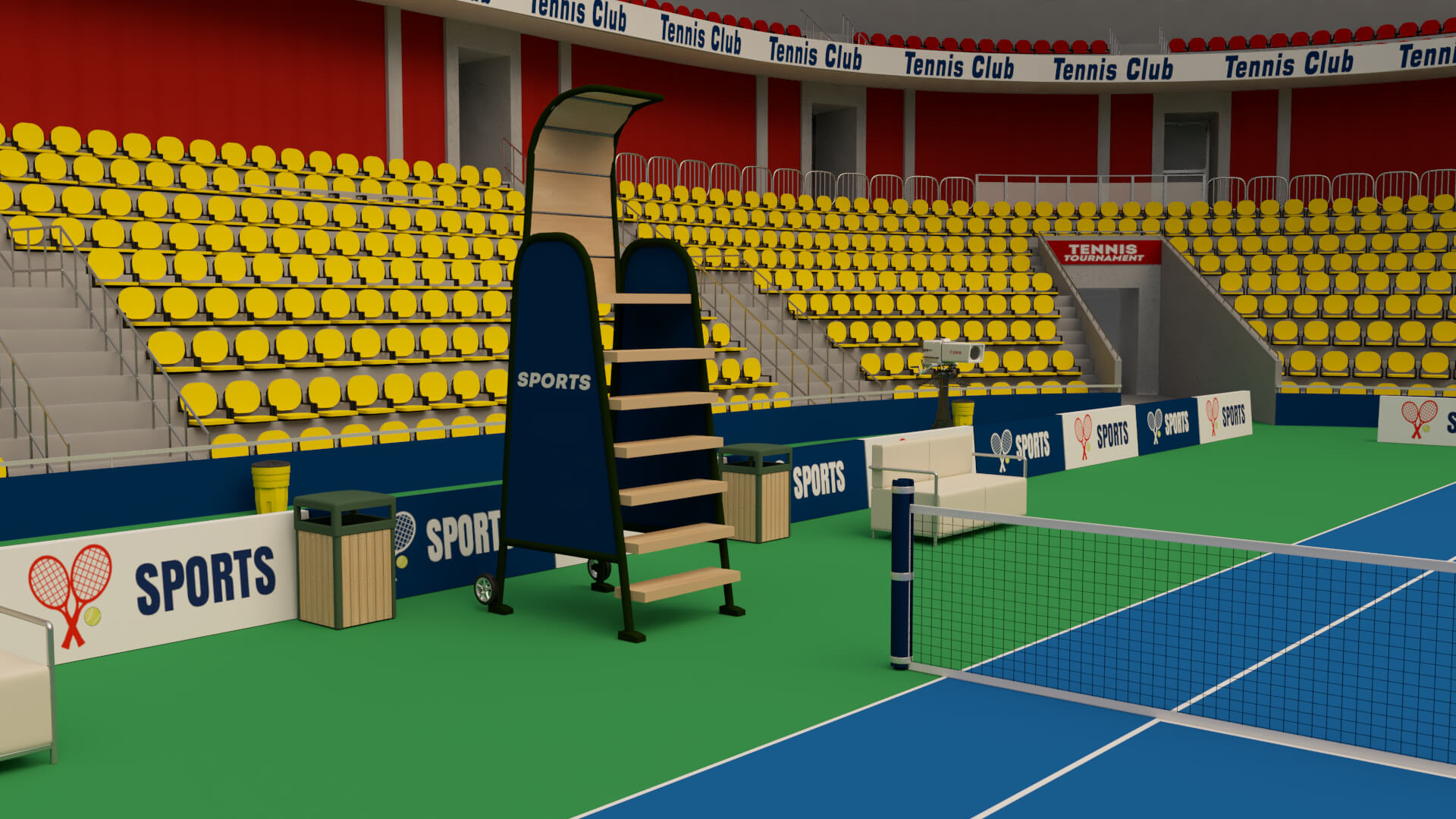 Tennis Stadium - 3D Model by Trish