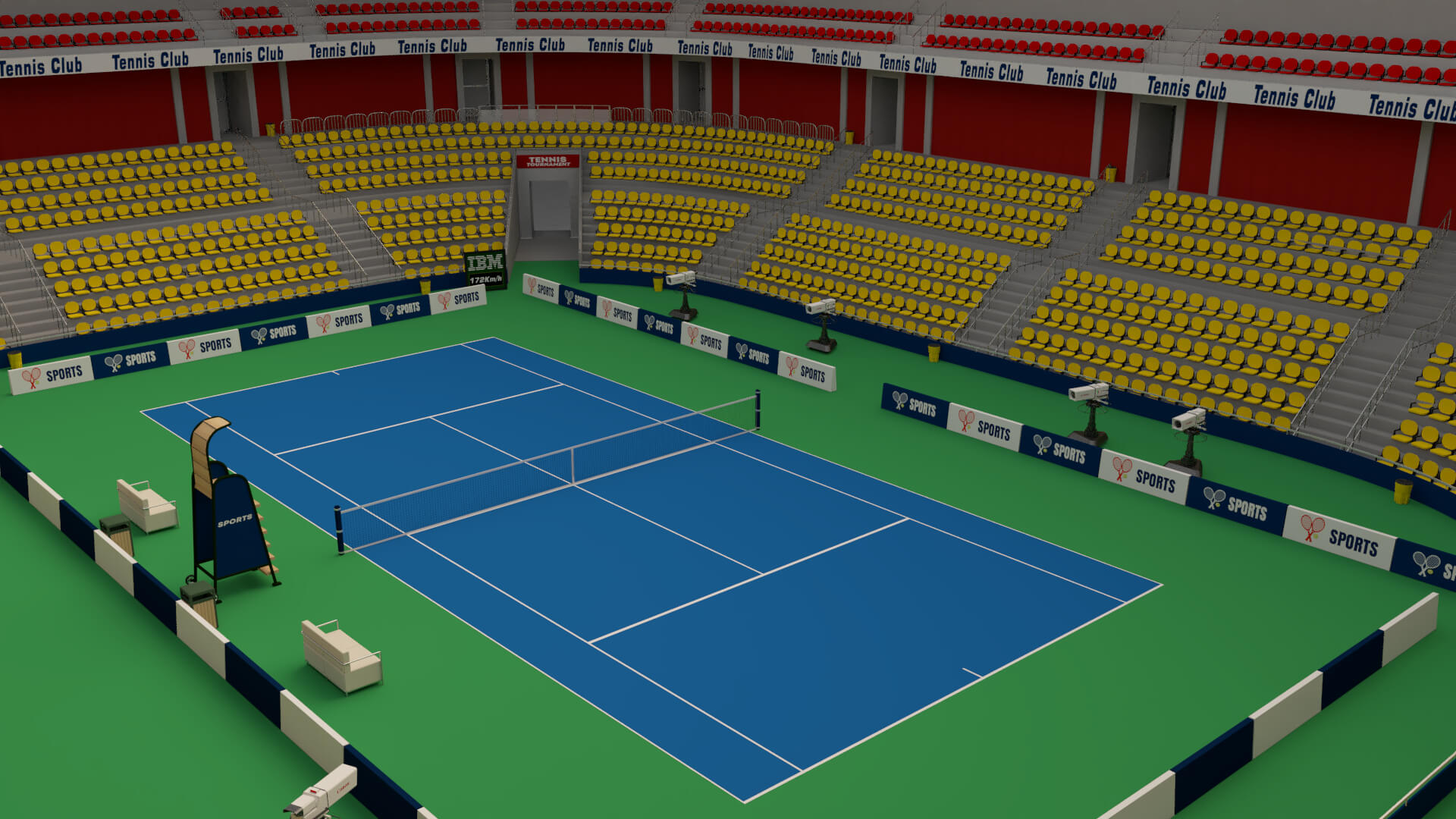 Tennis Stadium - 3D Model by Trish