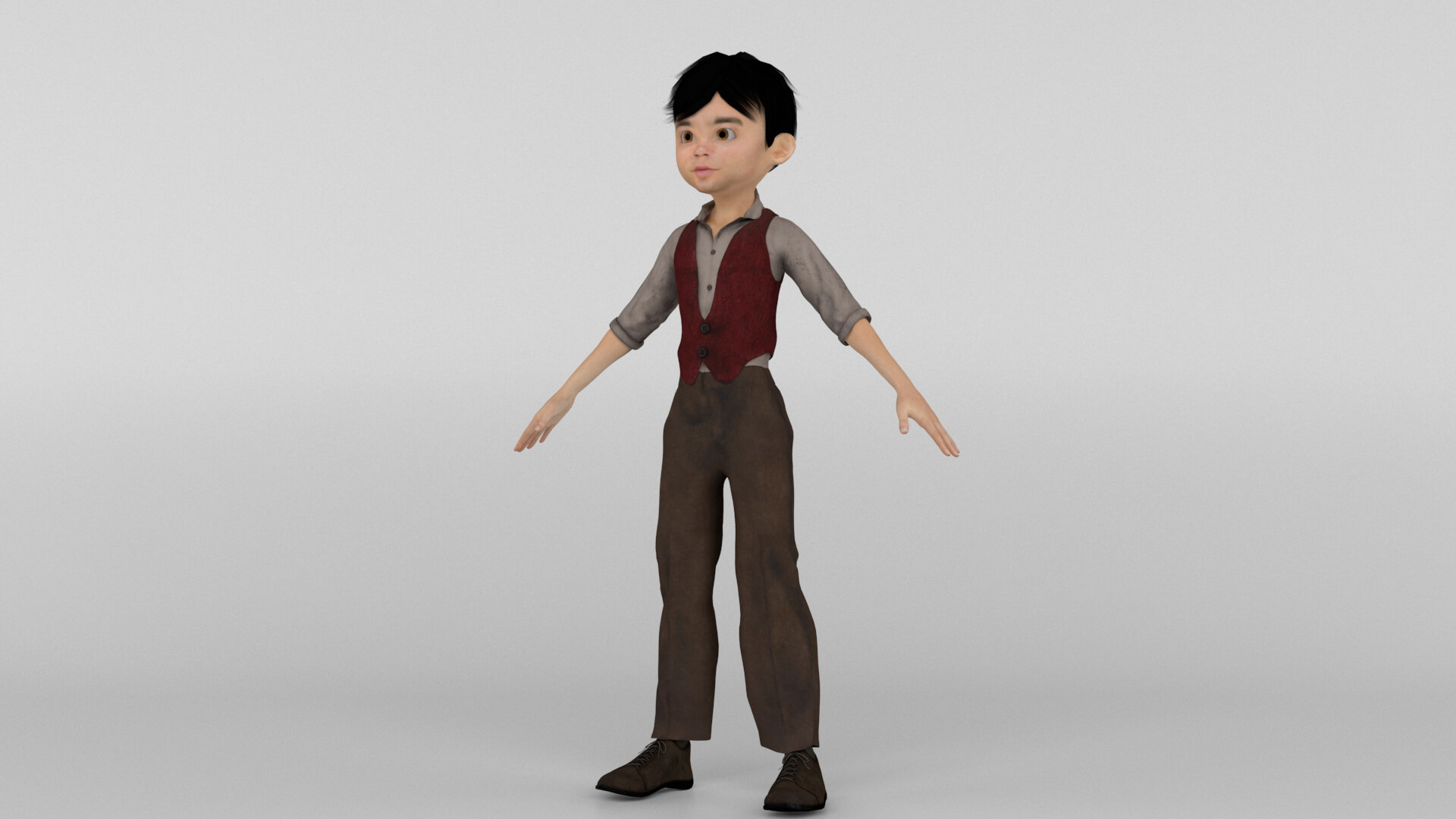 Toon Boy - Cartoon 3D Model by Trish