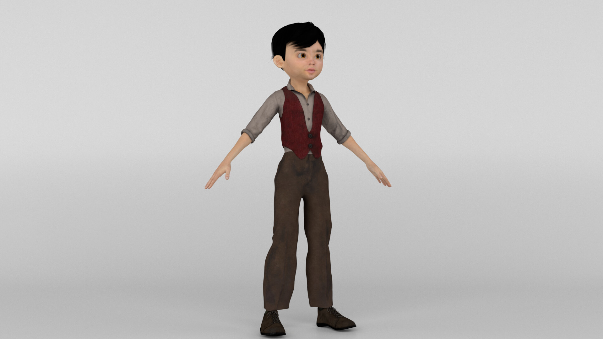 Toon Boy - Cartoon 3D Model by Trish