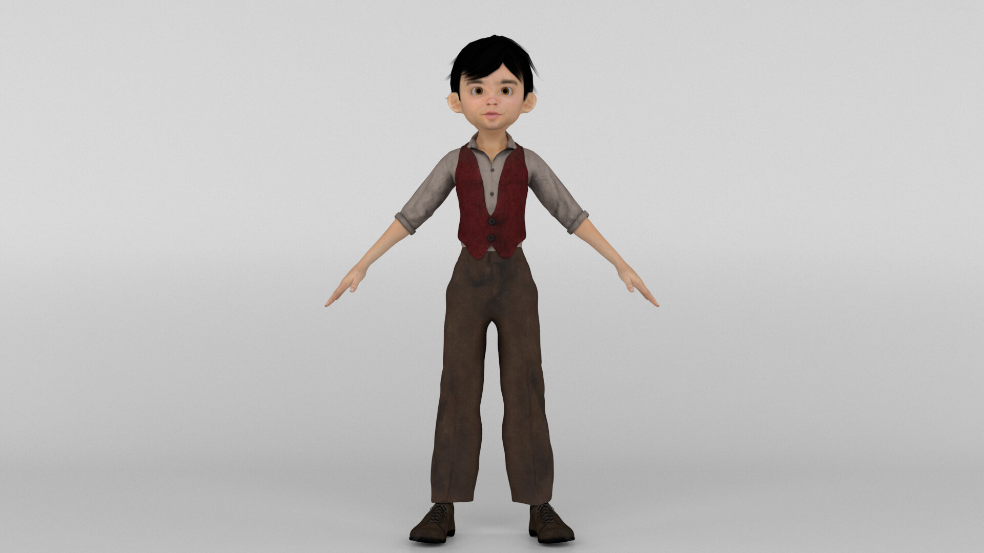 Toon Boy - Cartoon 3D Model by Trish