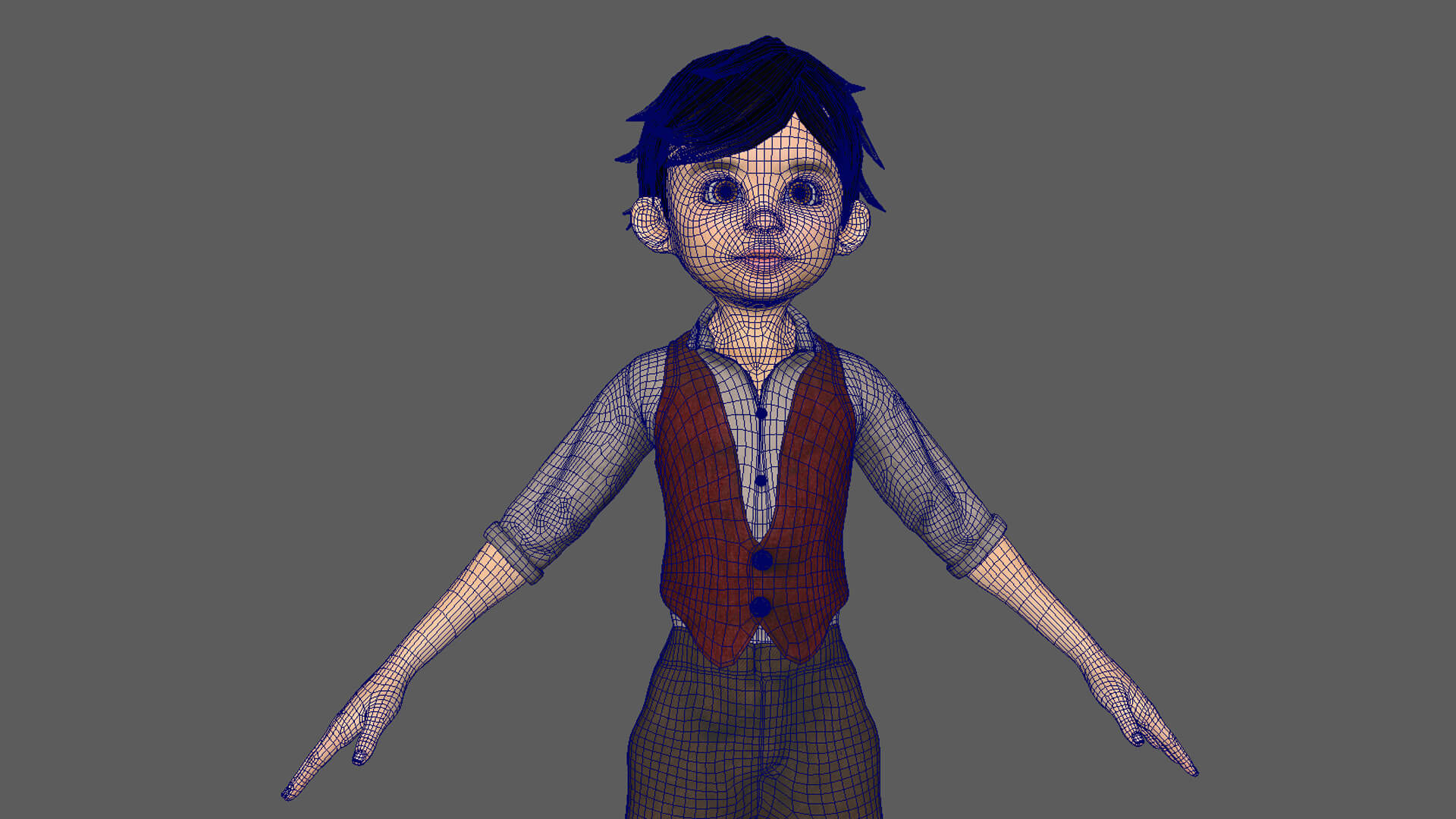 Toon Boy - Cartoon 3D Model by Trish
