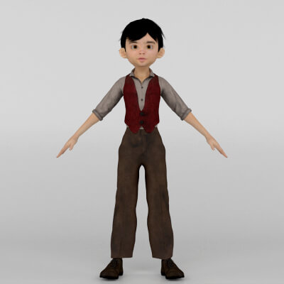 Toon Boy - Cartoon 3D Model by Trish