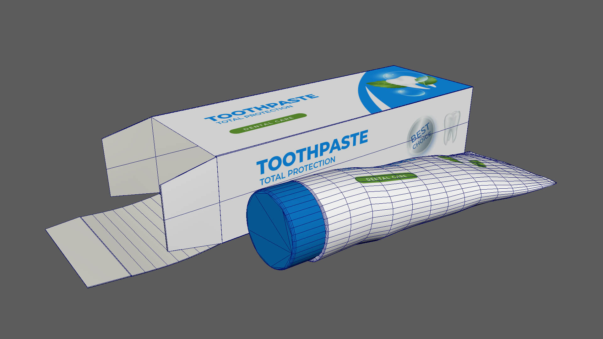 Tooth Paste Tooth Paste 3d Model By Trish
