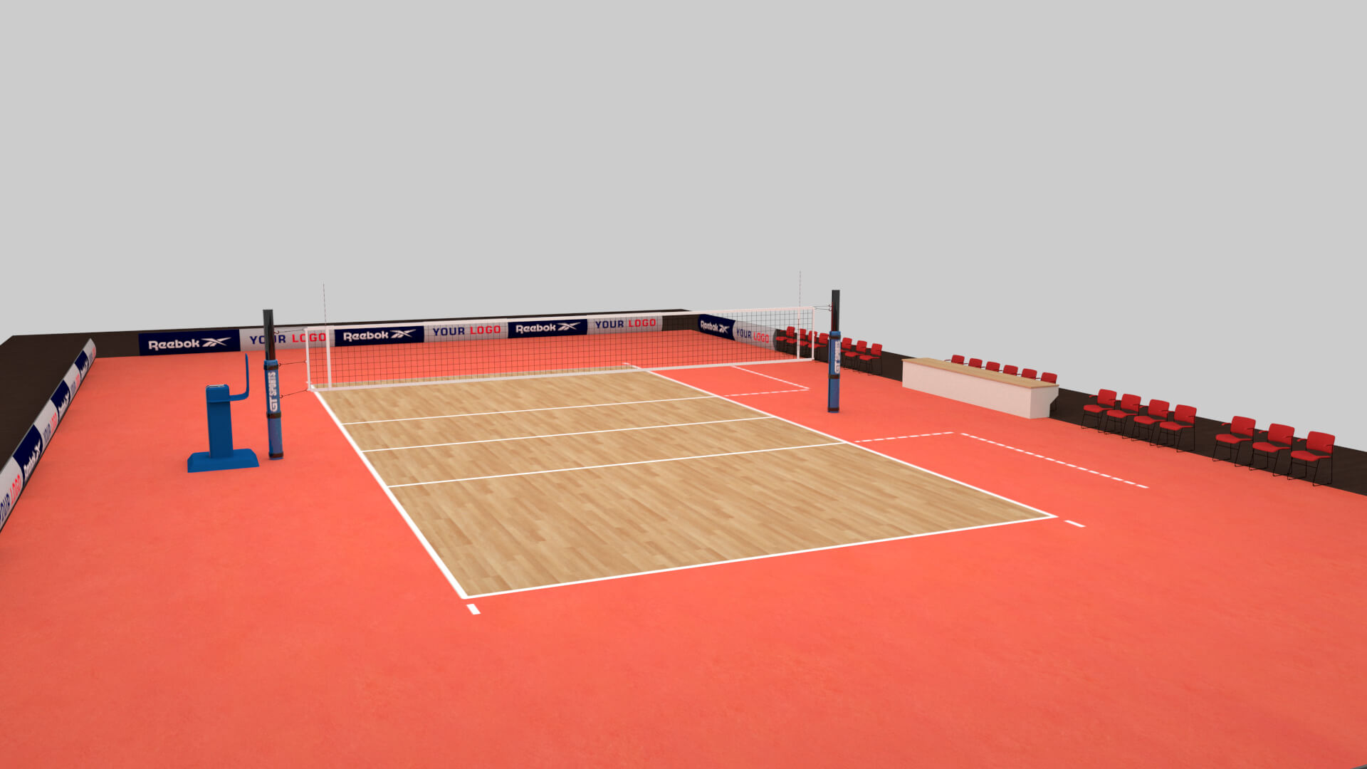 Volleyball Court - 3D Model by Trish