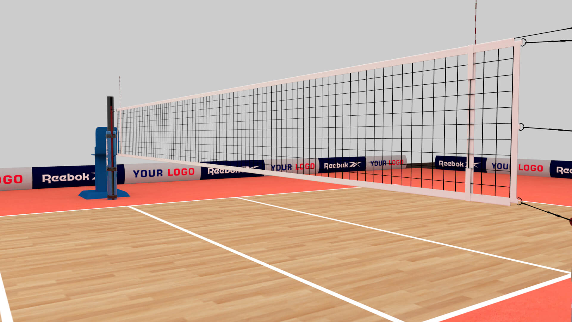 Volleyball Court - 3D Model by Trish