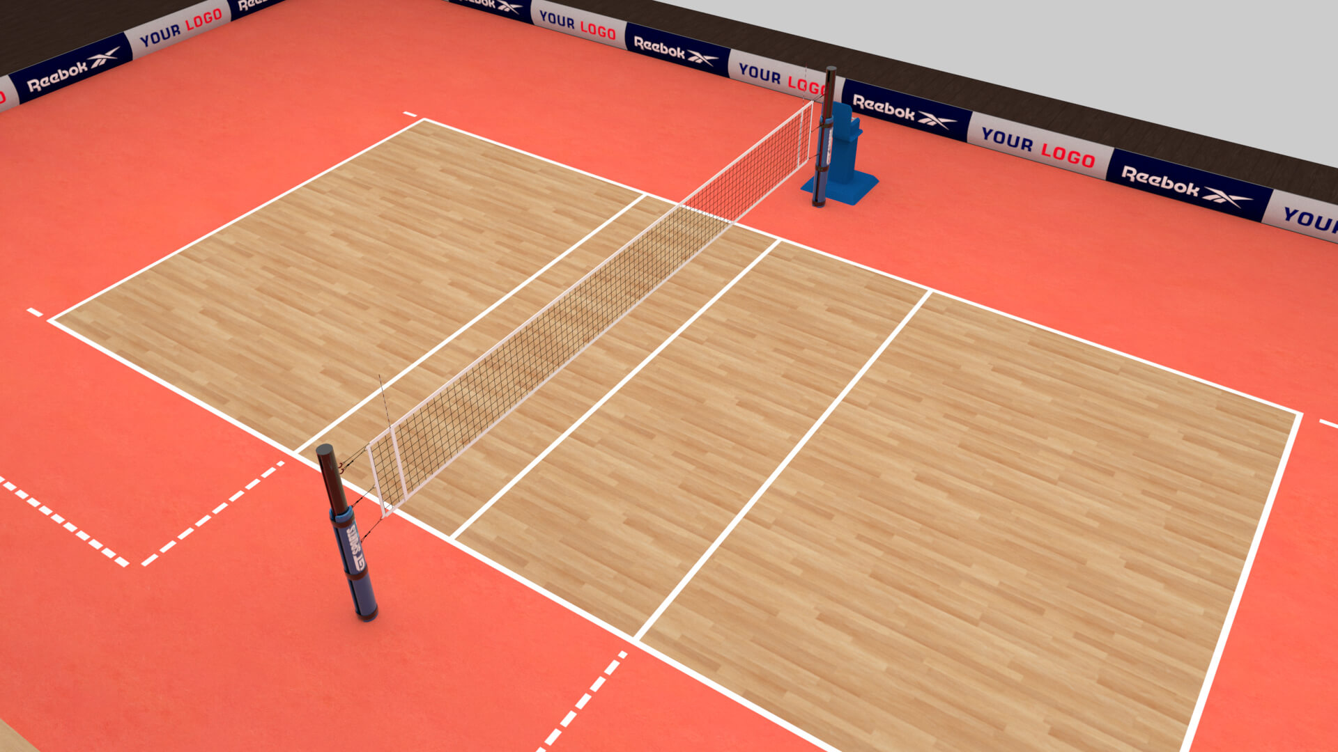 Volleyball Court - 3D Model by Trish