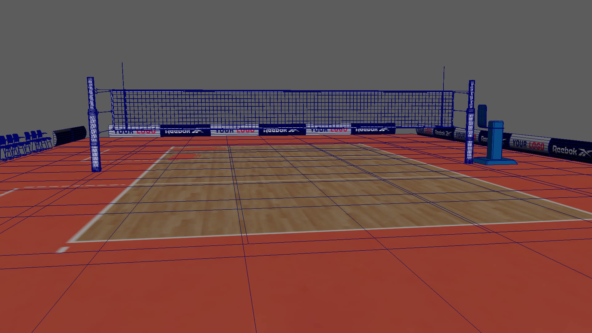 Volleyball Court - 3D Model by Trish