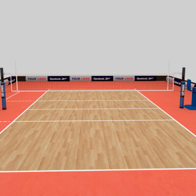 Volleyball Court - 3D Model by Trish