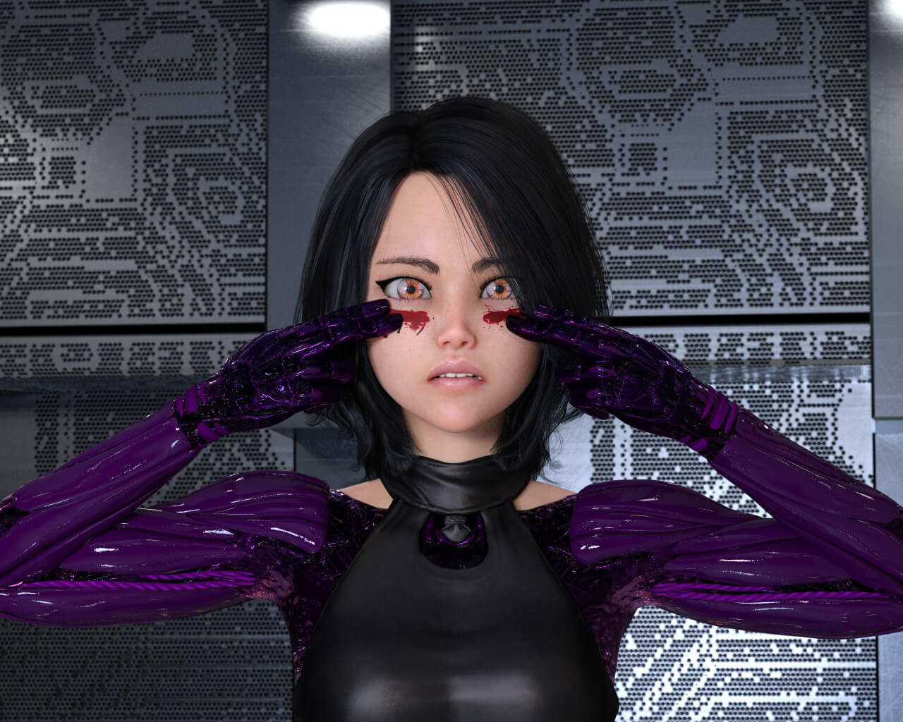 Alita Battle Angel 3D Desktop HD Wallpaper