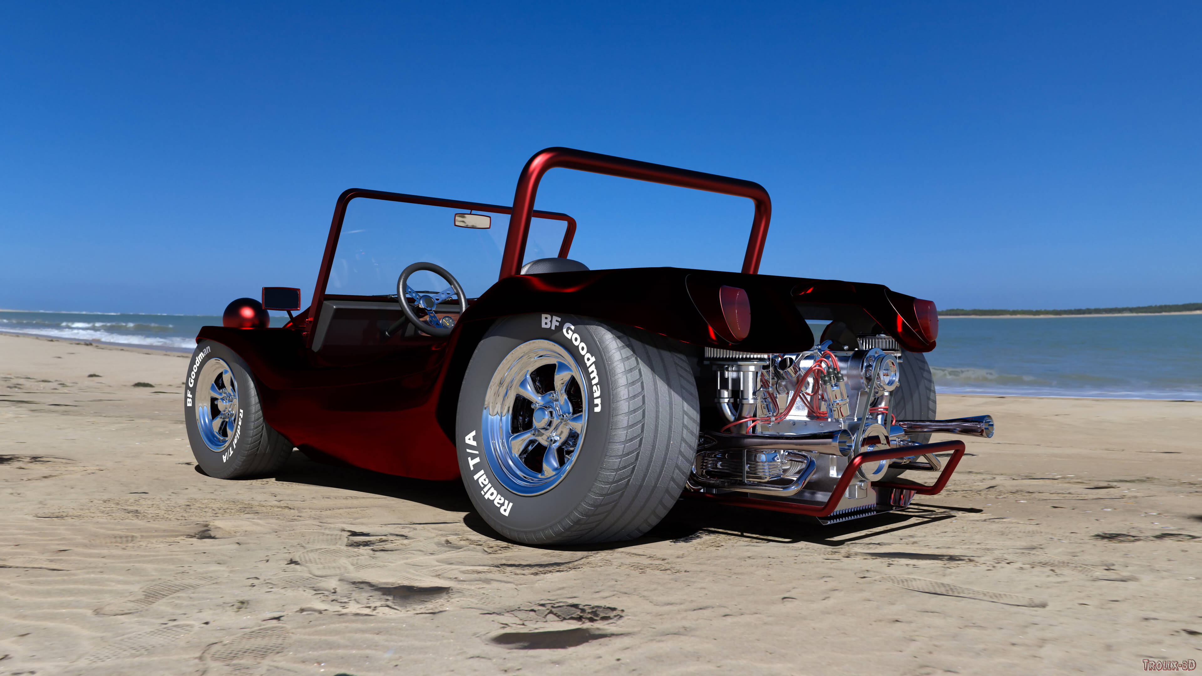 Buggy LM1 (Wallpaper 8K) 3D Render, Digital Art by Trollx3d