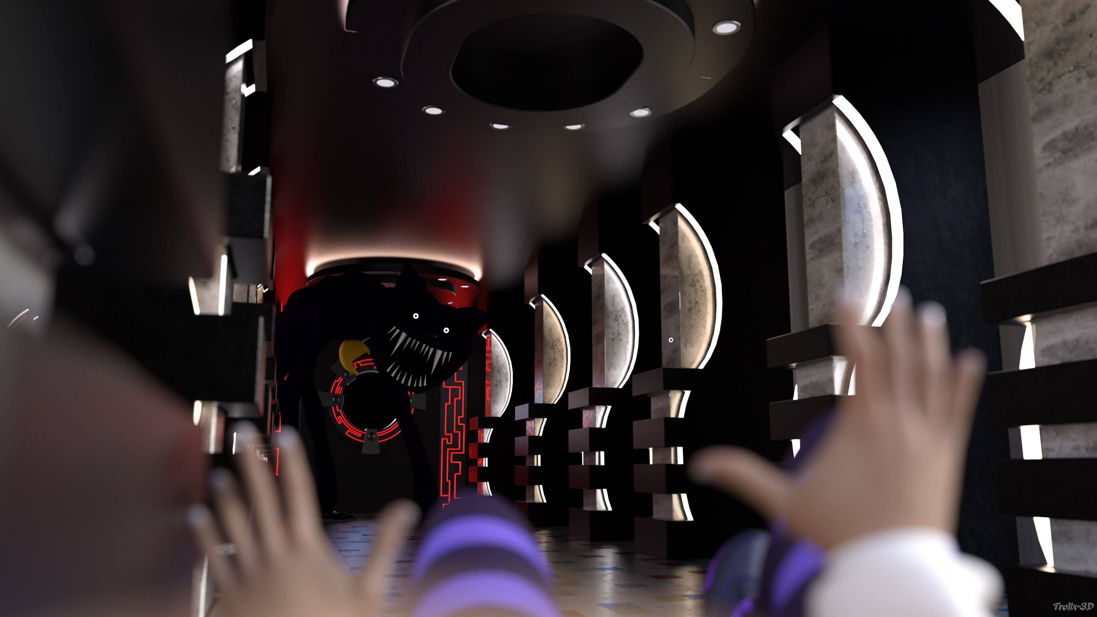 CatNap (Poppy PlayTime Game) Wallpaper 3D Render by Trollx3d