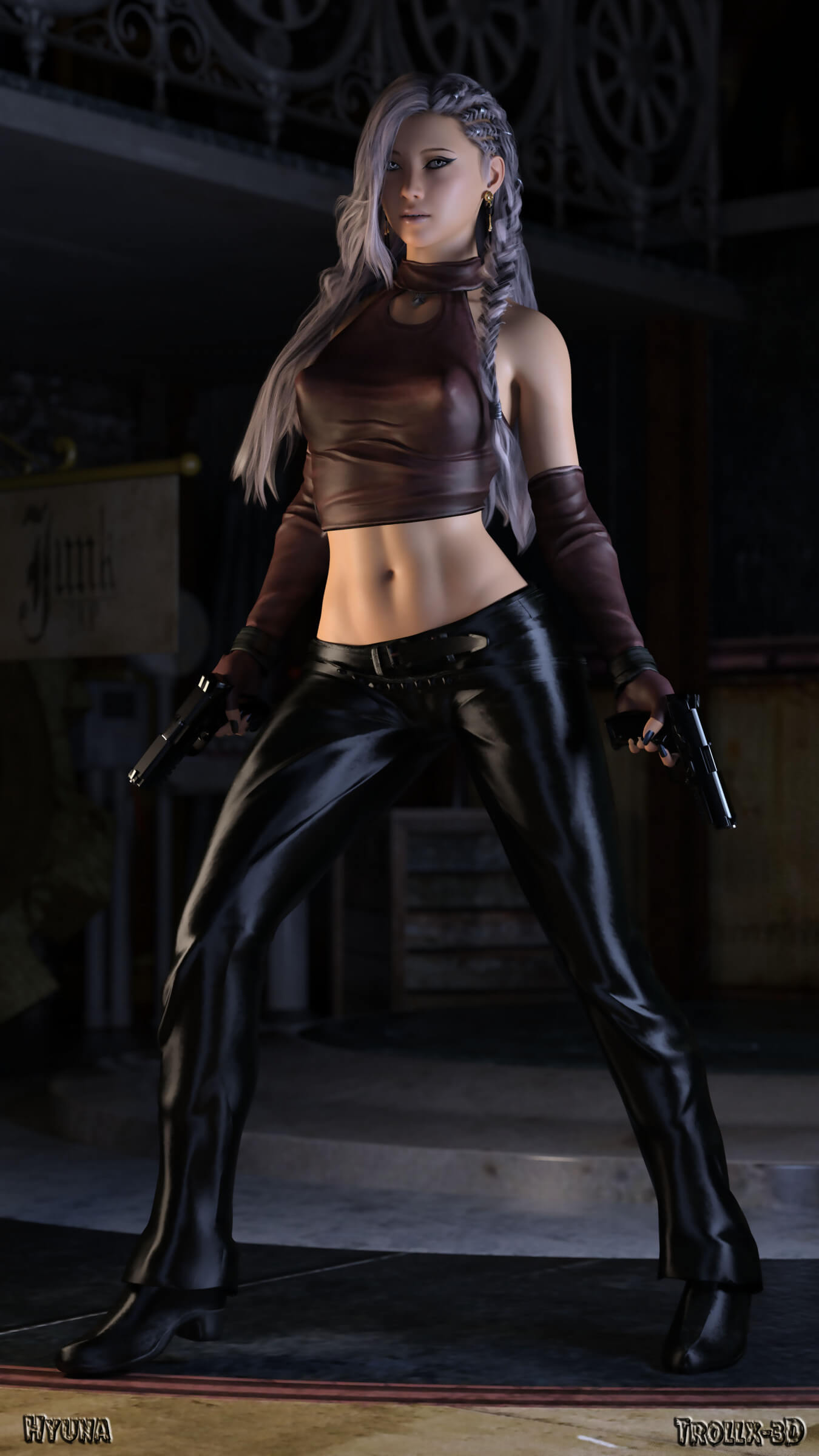 Hyuna 3D Render, Digital Art by Trollx3d