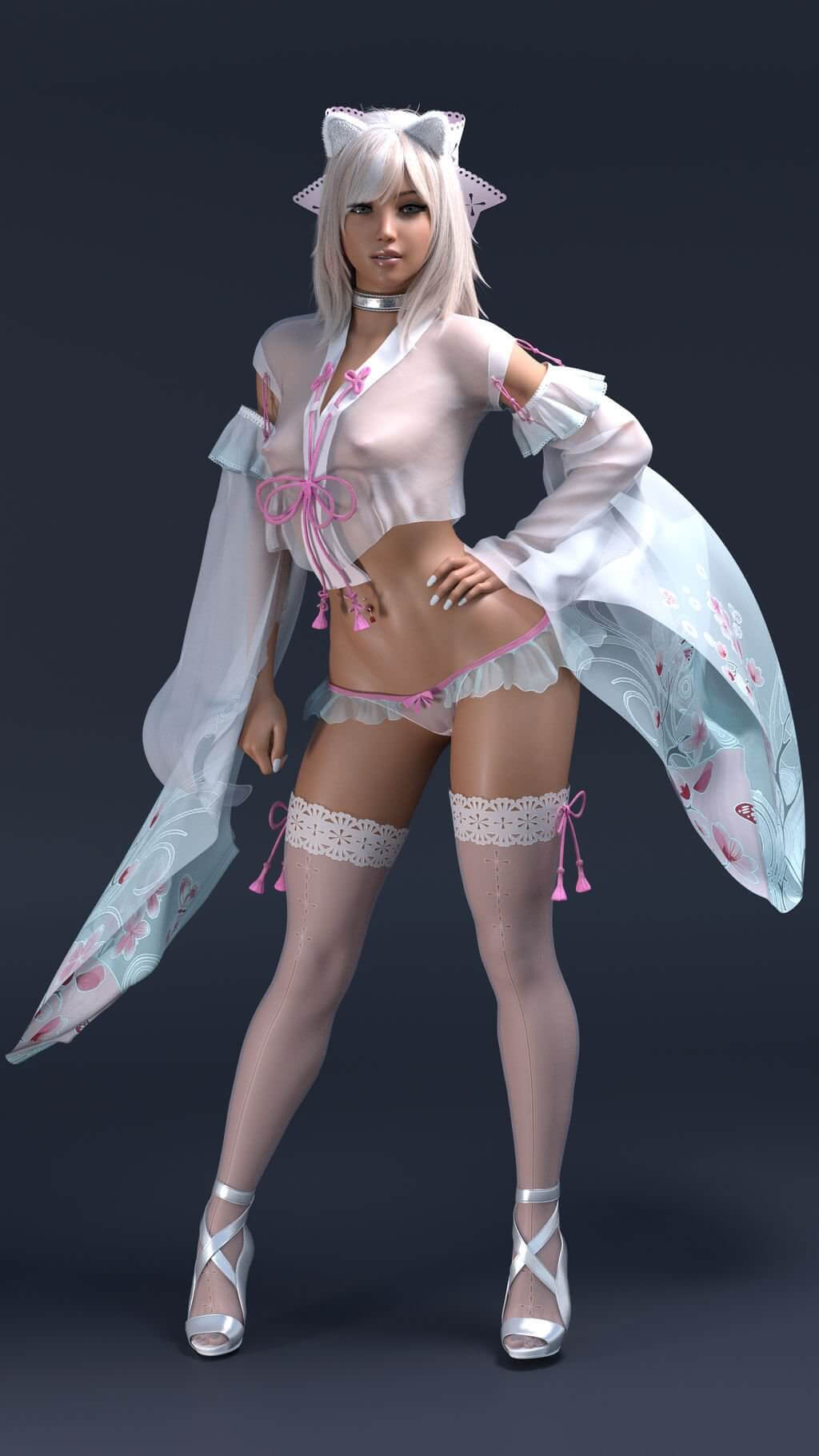 Jenna 3D Render, Digital Art by Trollx3d