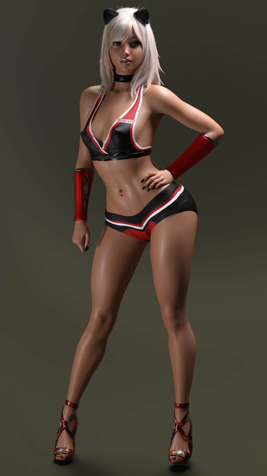 Jenna 3D Render, Digital Art by Trollx3d