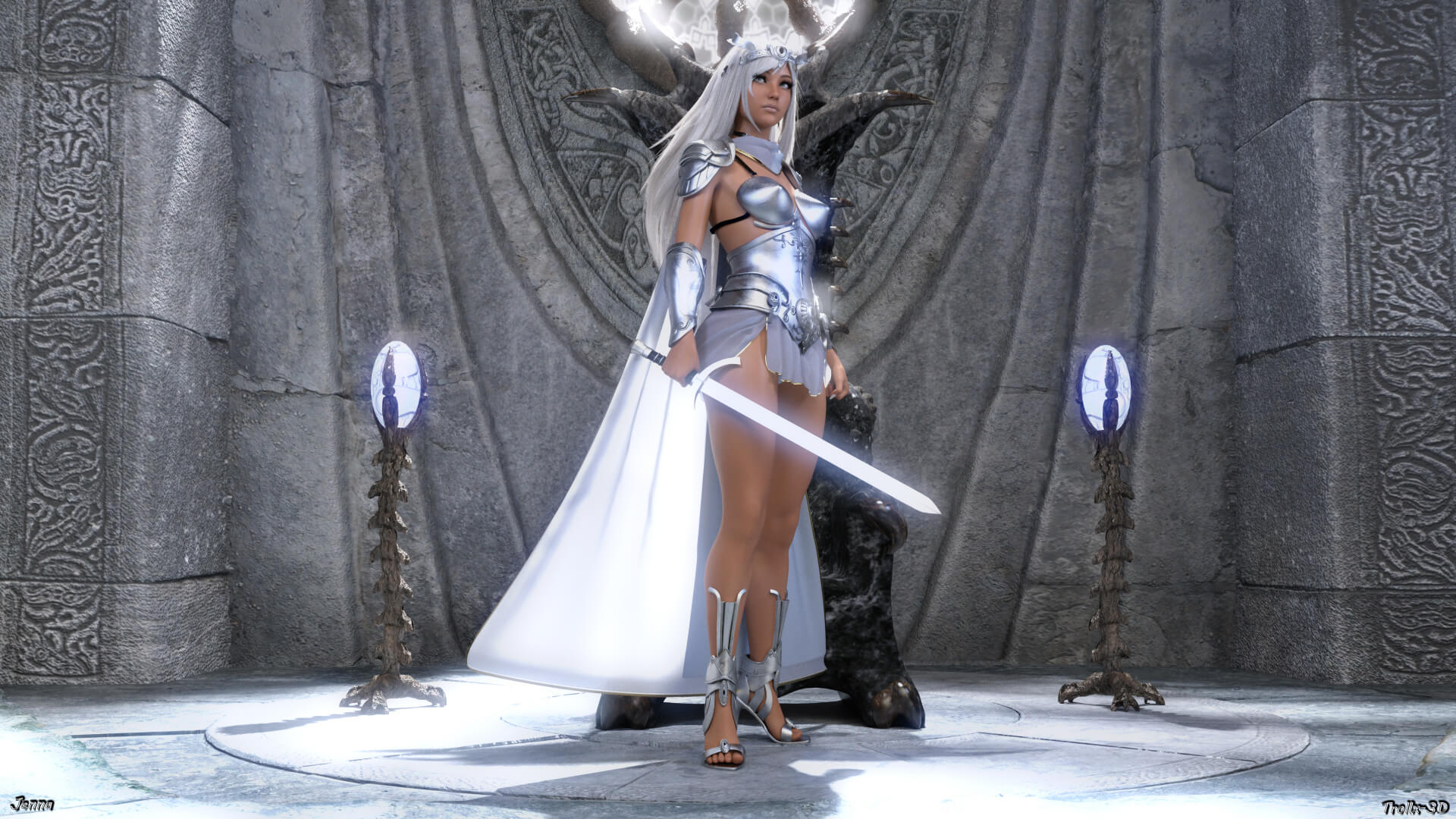 Warrior From Another Time by Trollx3d | RenderHub Wallpapers