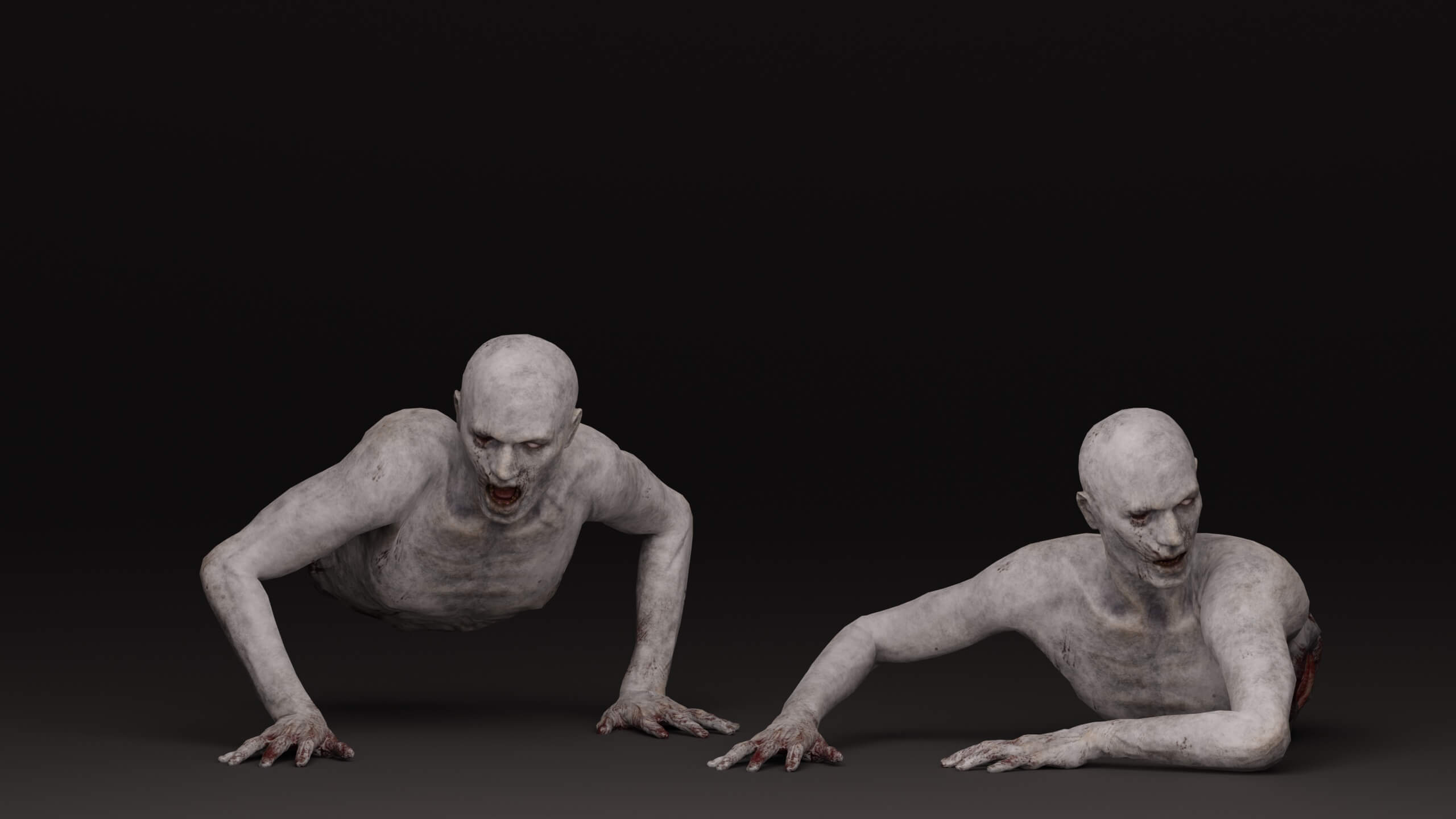 Dismembered Zombie Crawler 3 - 3D Model by Tselueva