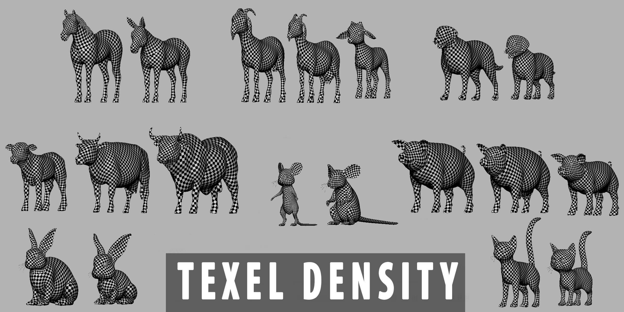 19 Domestic Animal Collection - 3D Model by Tsering