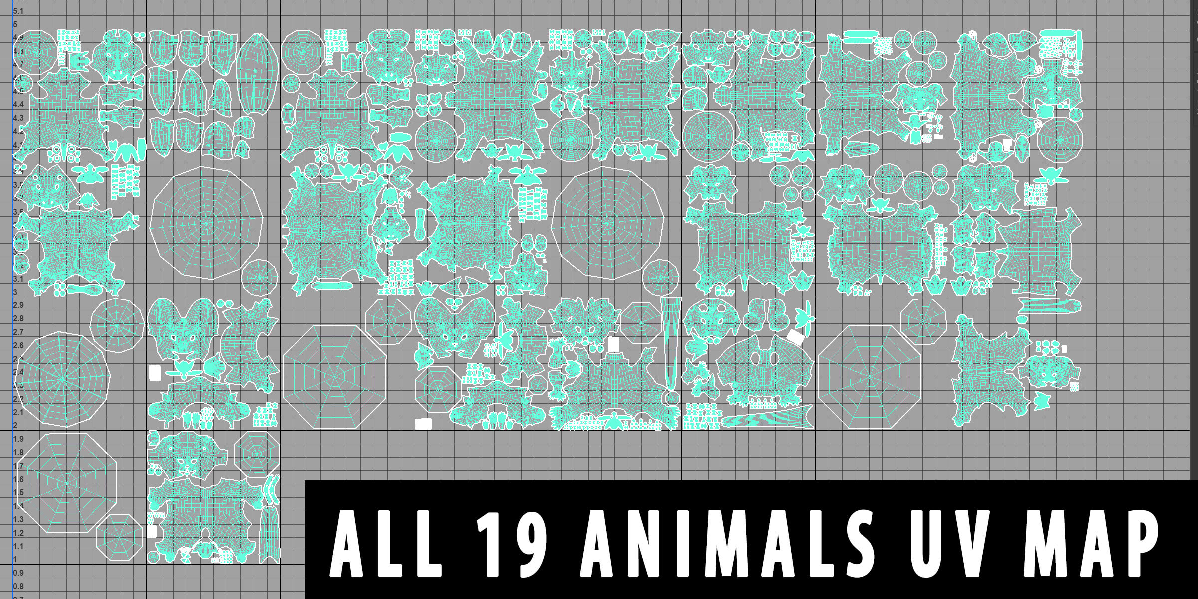 19 Domestic Animal Collection - 3D Model by Tsering