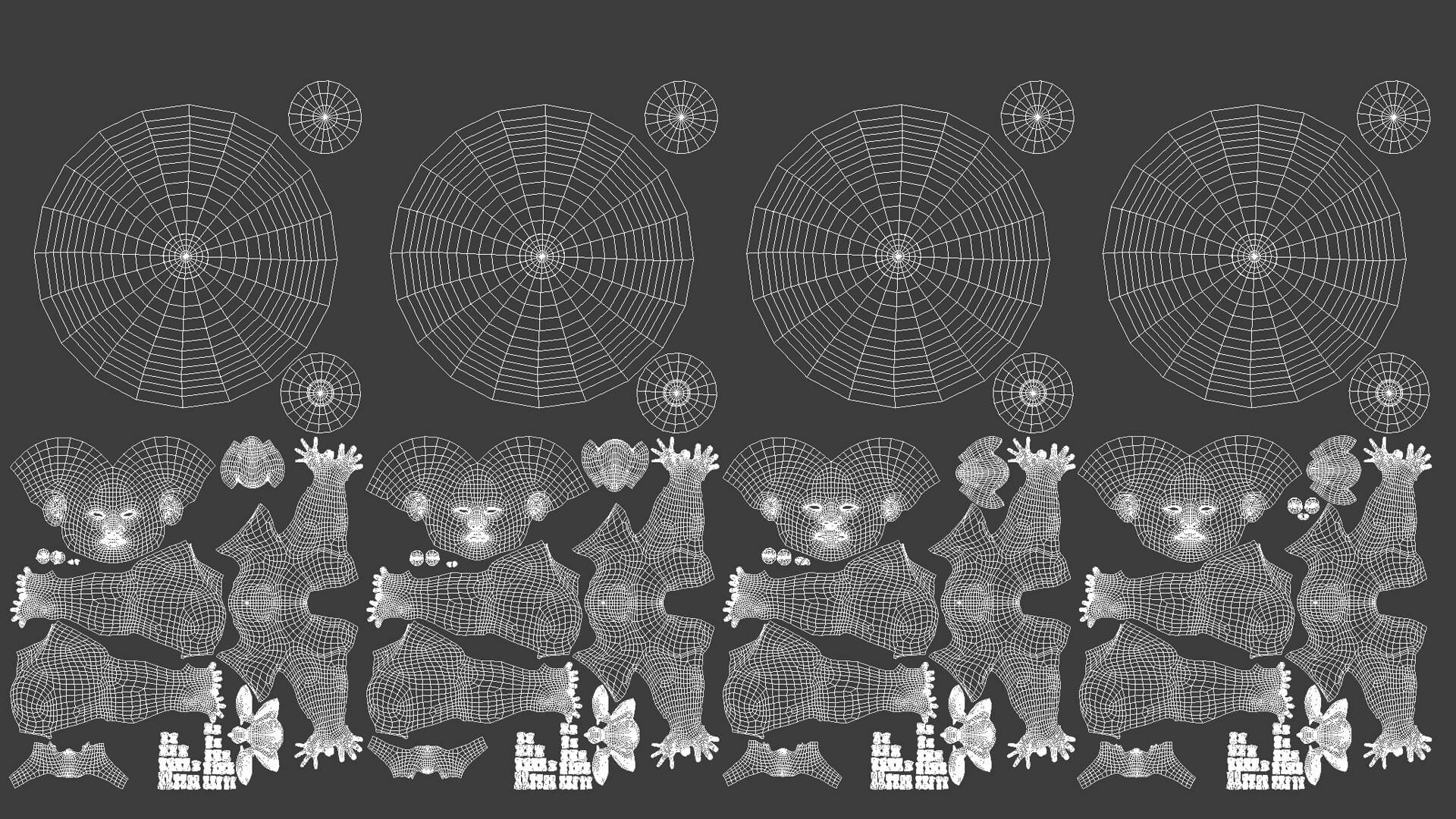 4 Male Race Basemesh - Topology + UV Map 3D Model by Tsering