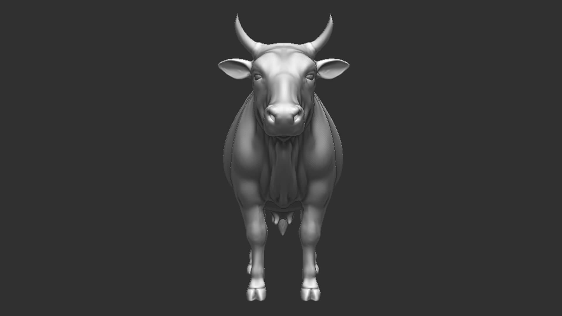 Cow Dairy Sculpt - 3D Model by Tsering
