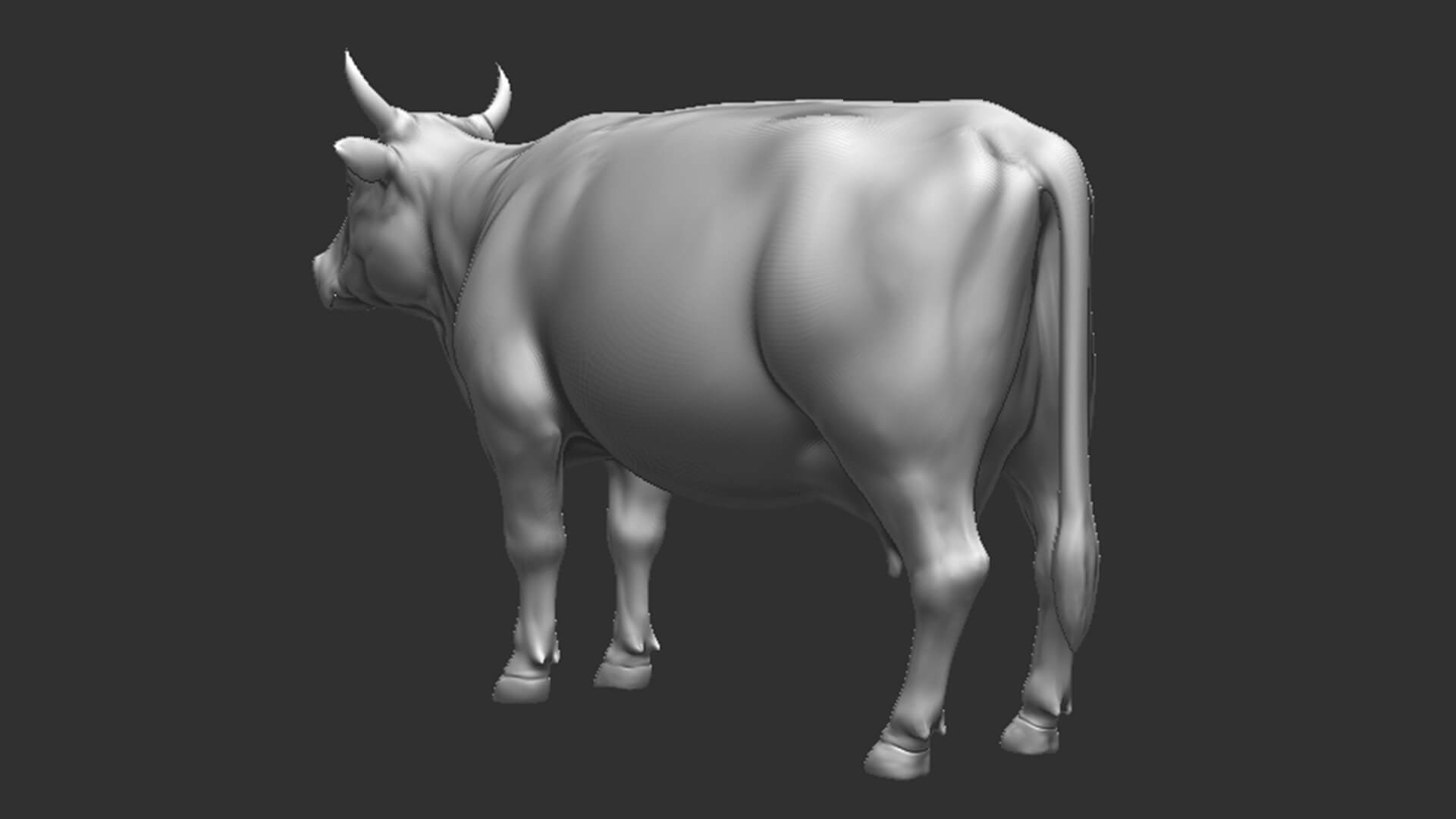 Cow Dairy Sculpt - 3D Model by Tsering