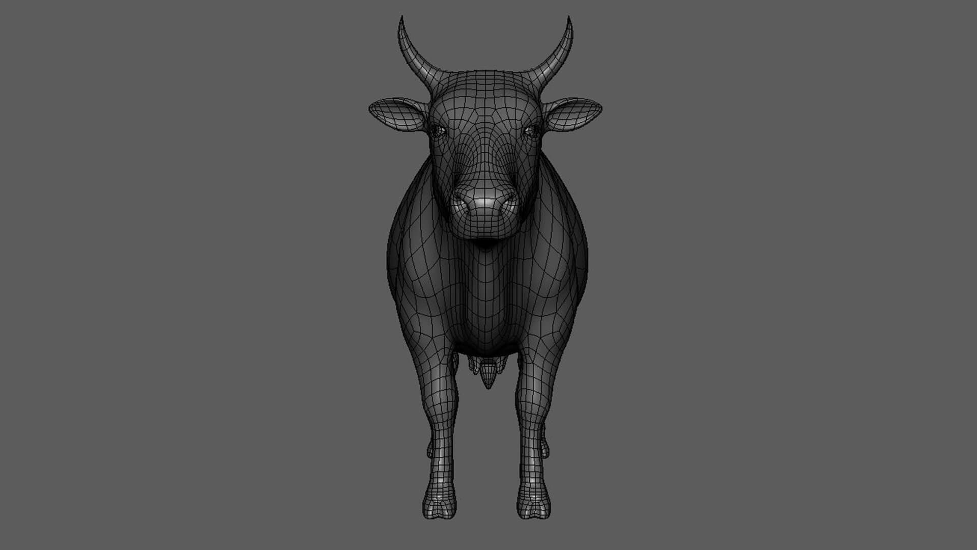 Cow Dairy Sculpt - 3D Model by Tsering