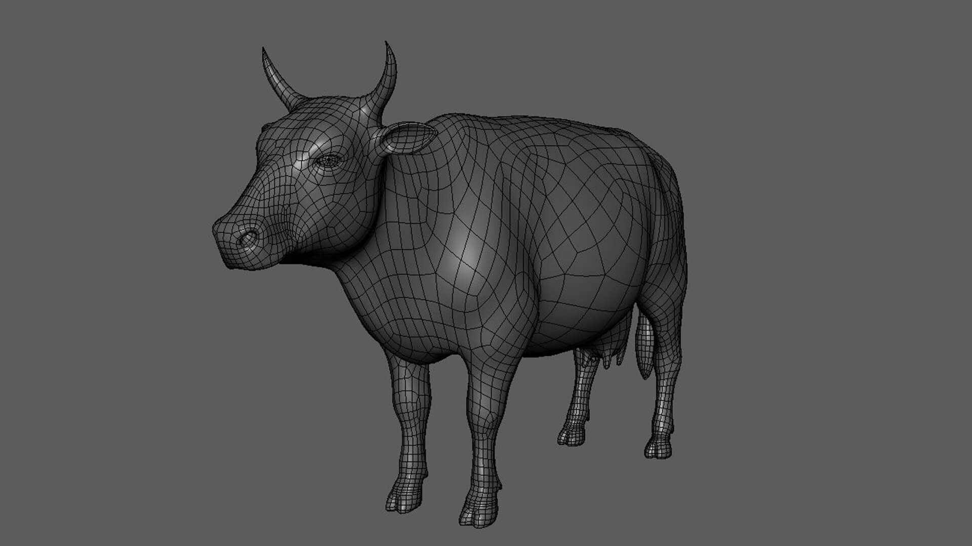 Cow Dairy Sculpt - 3D Model by Tsering