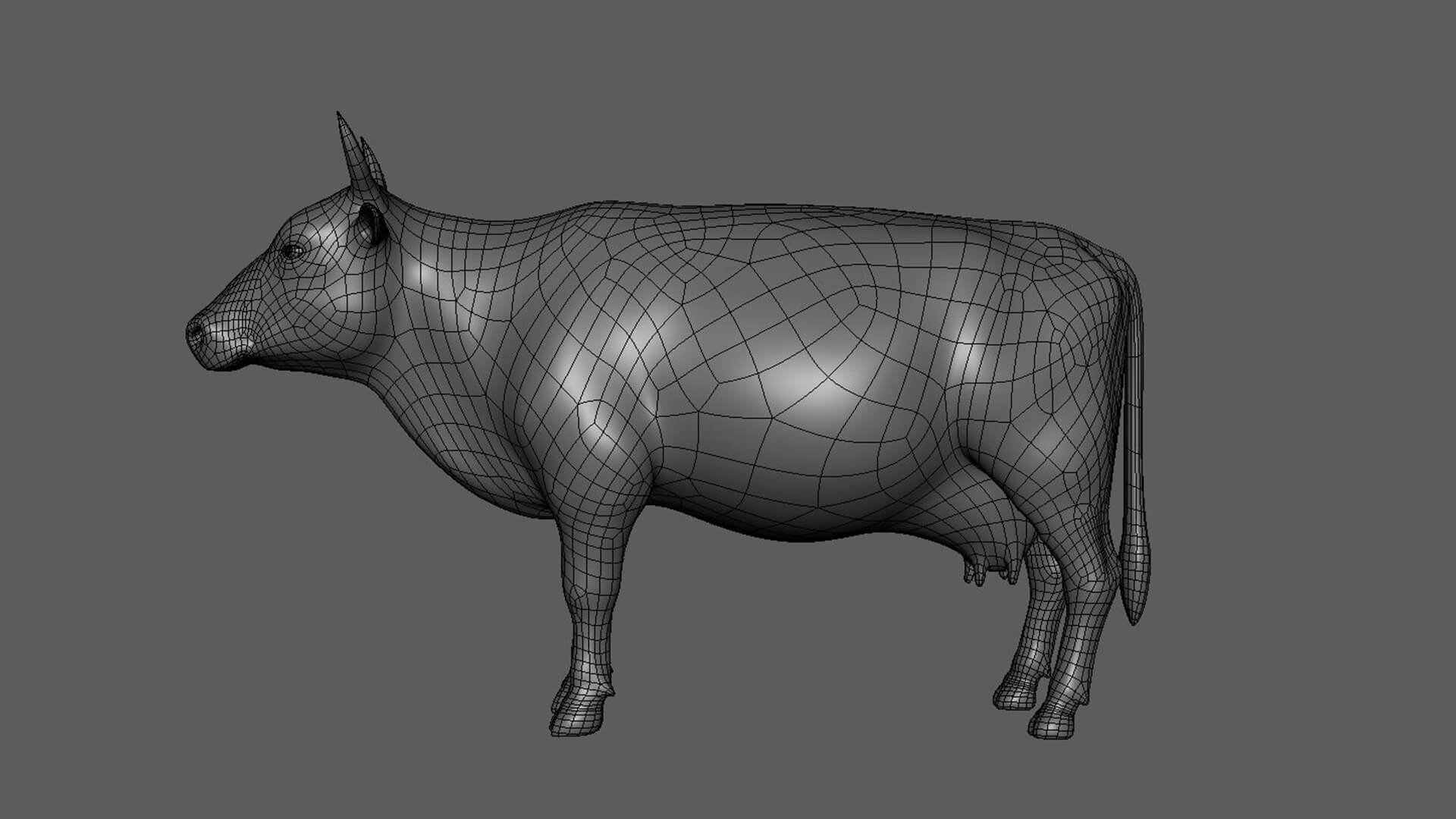 Cow Dairy Sculpt - 3D Model by Tsering