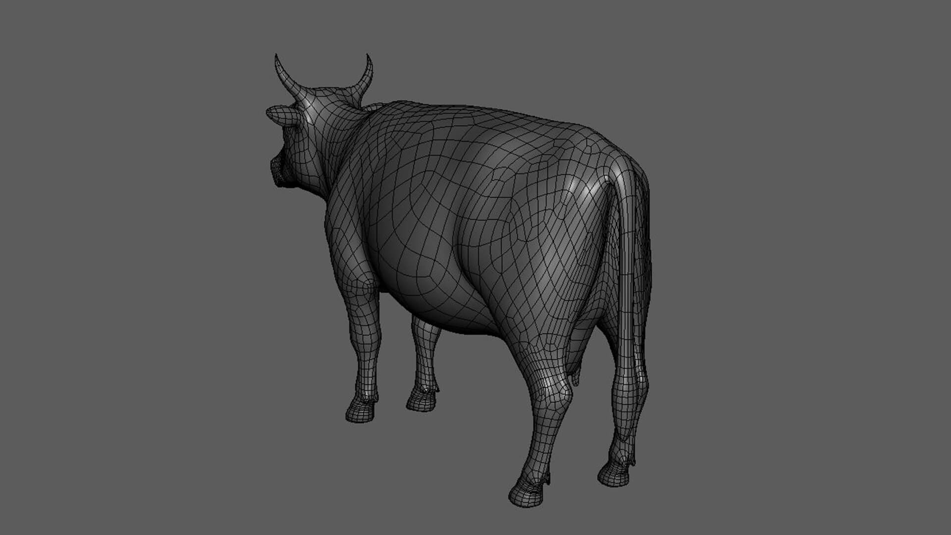 Cow Dairy Sculpt - 3D Model by Tsering