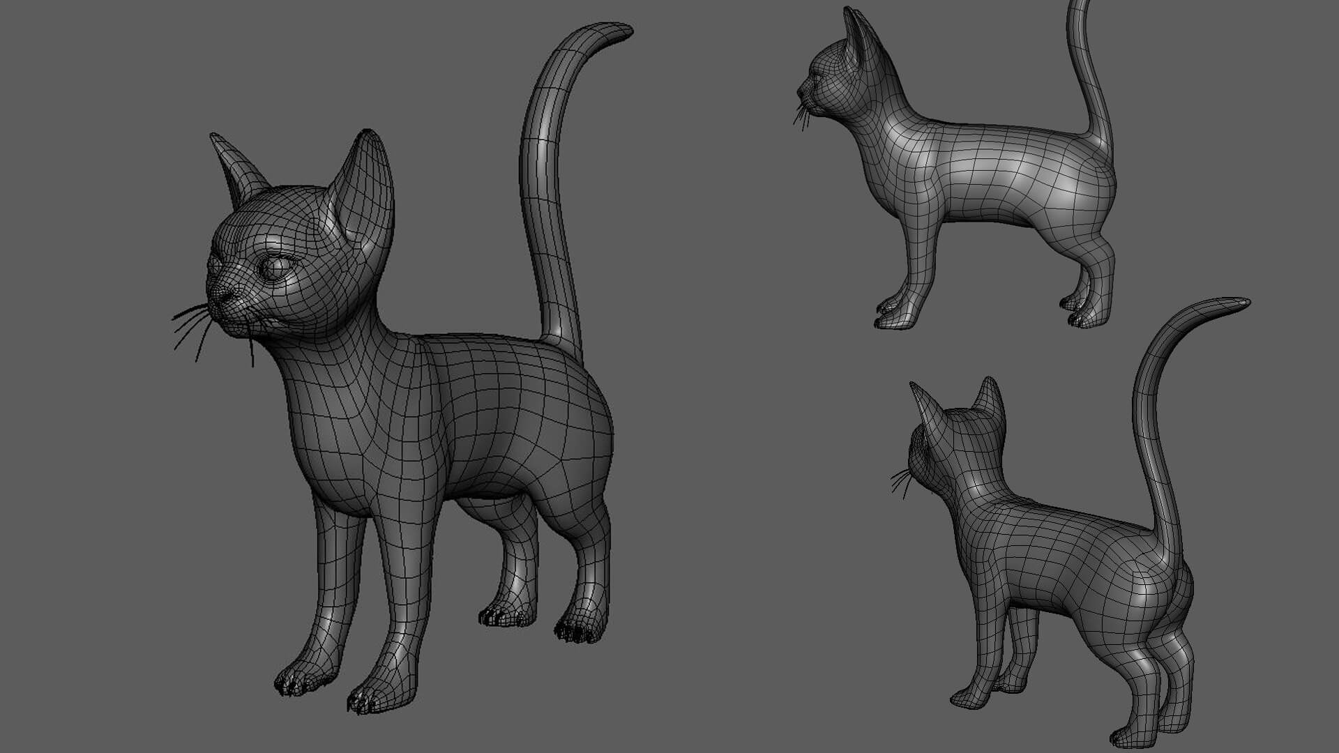 Cute Cat Sculpt - 3D Model by Tsering