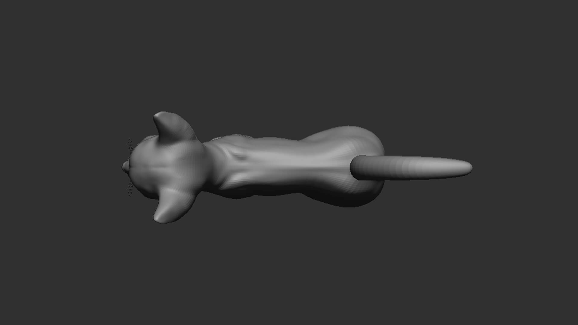 Cute Cat Sculpt - 3D Model by Tsering