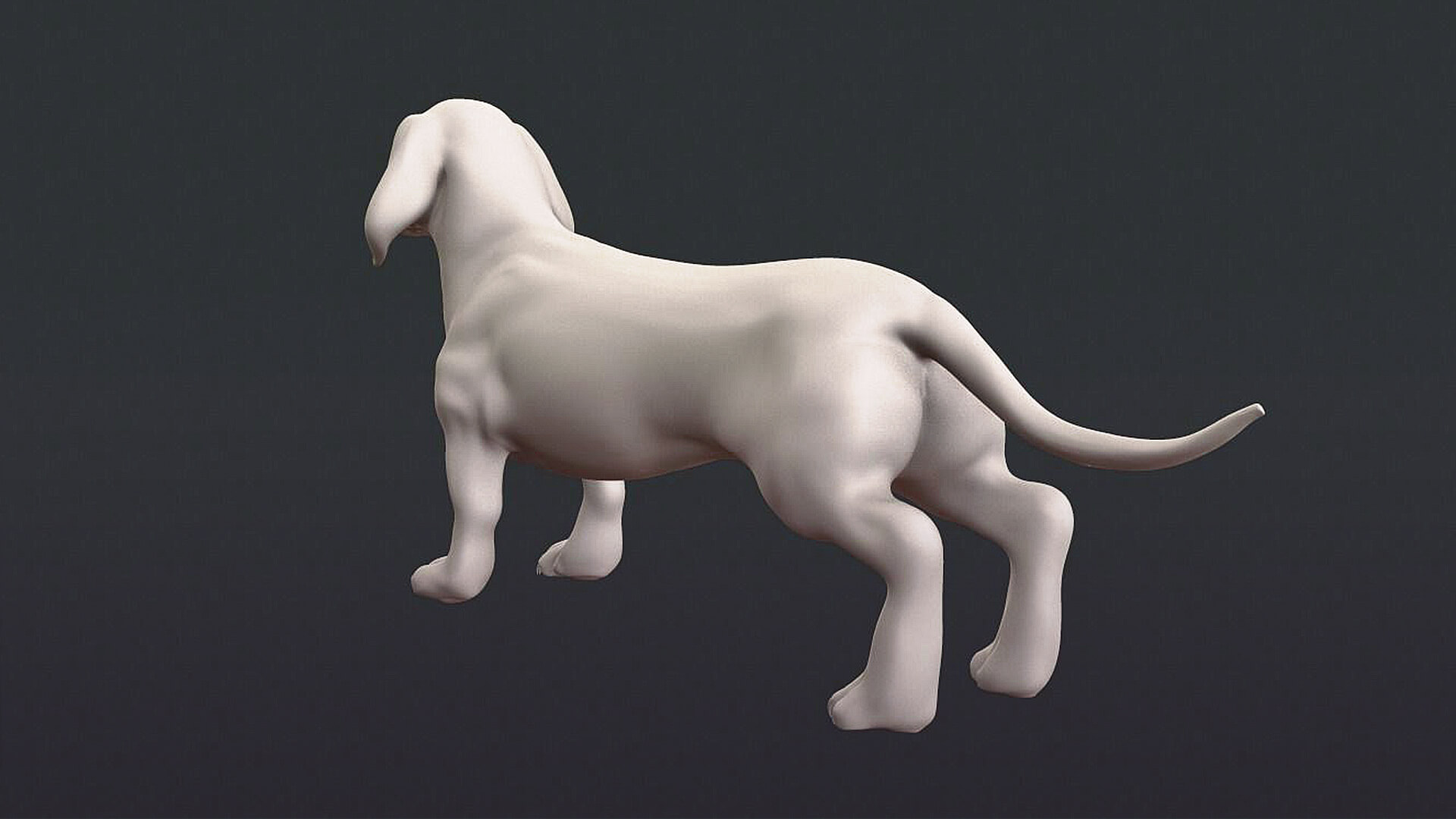 Dachshund Dog - 3D Model by Tsering