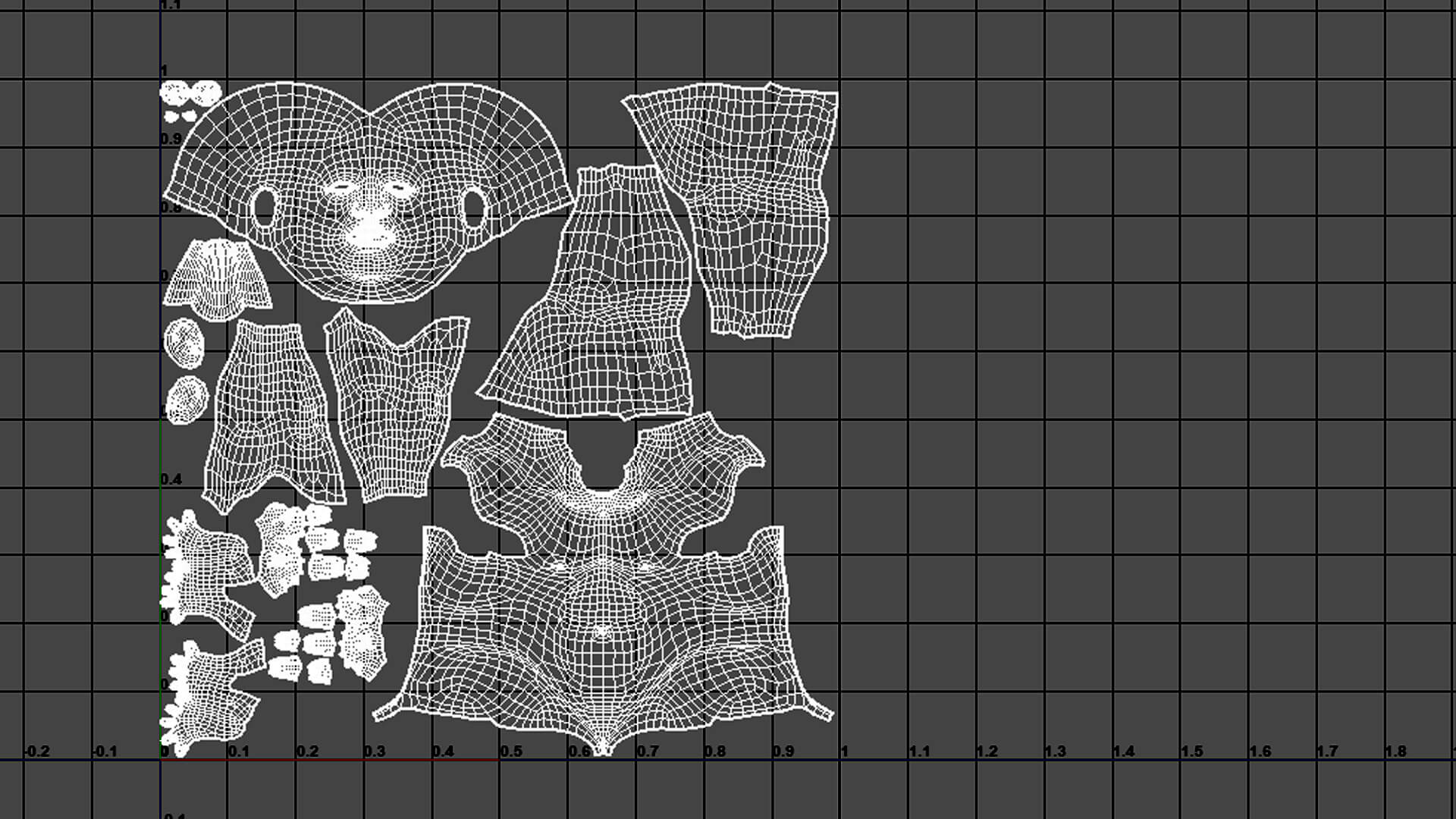 Fat Male Anatomy Basemesh - Topology UV Map 3D Model by Tsering