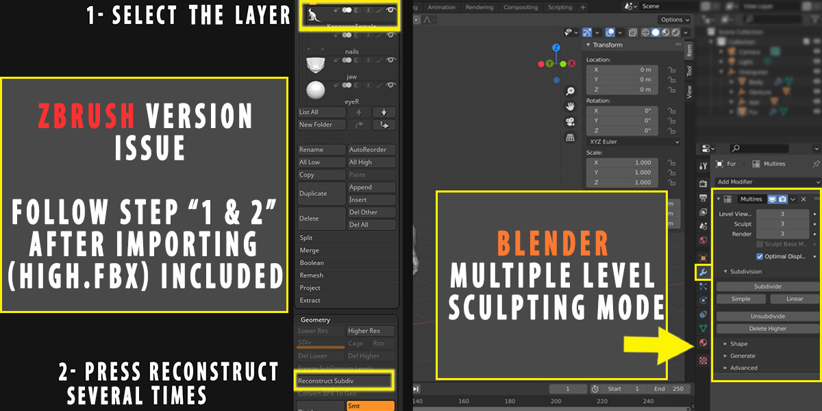 Monkey Sculpt - 3D Model by Tsering